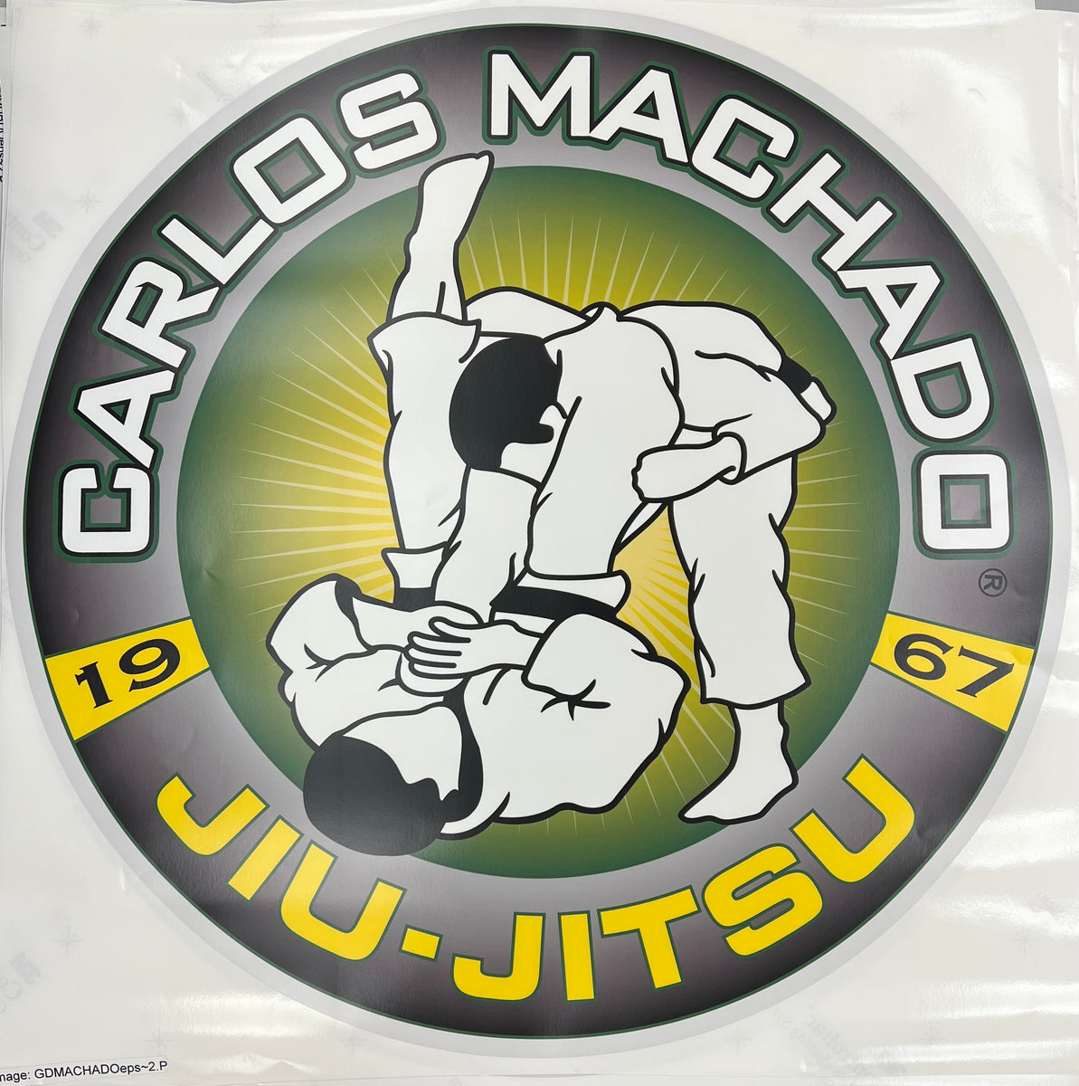 24 Inch Carlos Machado Jiu-Jitsu Vinyl Decal – CMJJ Gear